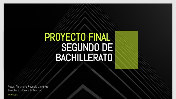 Proyecto Final Segundo de Bachillerato | Genially