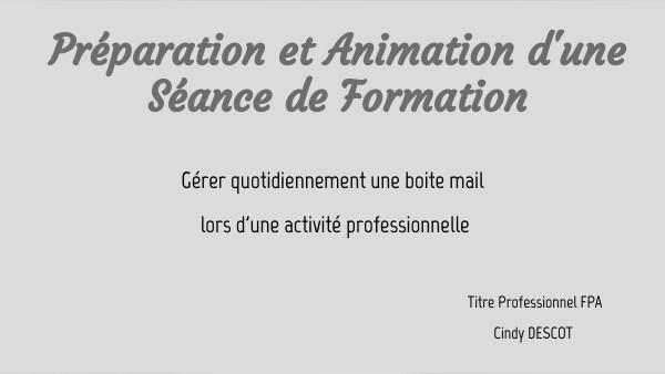 présentation titre FPA | Genially