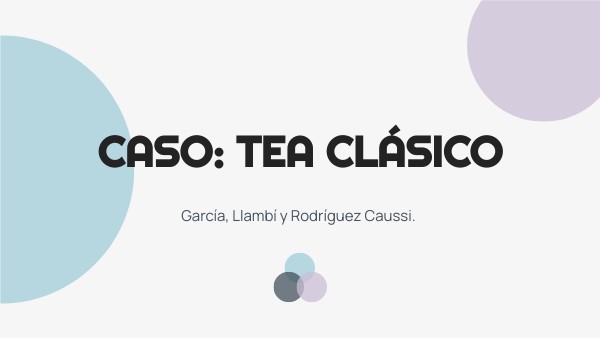 Caso: TEA clásico