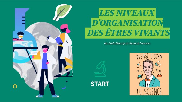 Les niveaux d'organisations des êtres vivants | Genially Les niveaux d'organisations des êtres vivants | Genially