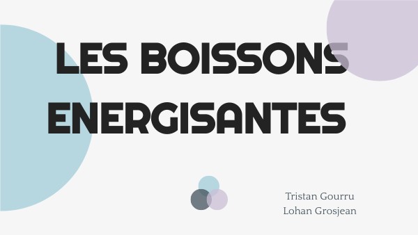 Etudes des Boissons énergisantes