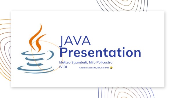 JAVA PRESENTATION
