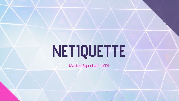 Netiquette | Genially