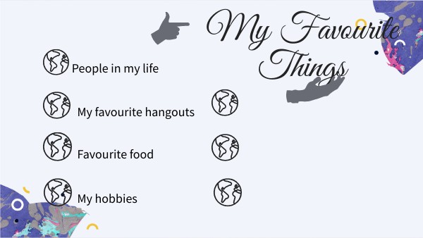 Favourite things | Genially
