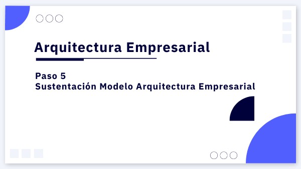 Fase5-ModeloArquitecturaEmpresarial | Genially