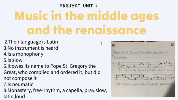 Music in the Middle Ages and the Renaissance | Genially