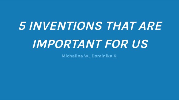 INVENTIONS | Genially