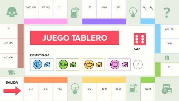 Juego de Tablero Matemático | Genially