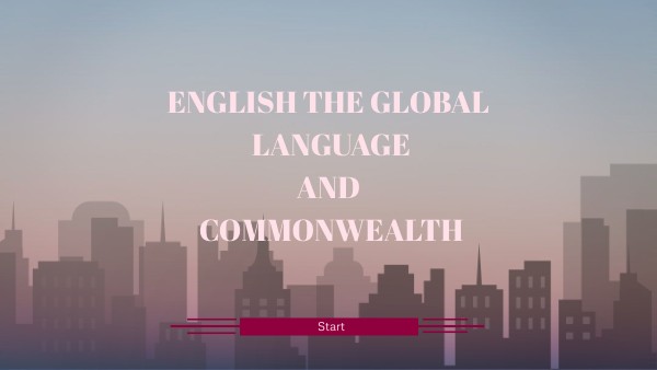 English the global language and Commonwealth | Genially
