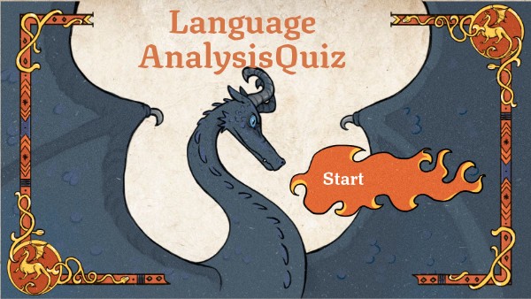 Language Analysis QUIZ