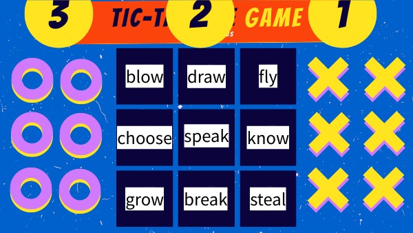 TIC-TAC-TOE IRREGULAR VERBS | Genially