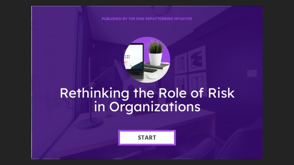 Rethinking the Role of Risk in Organizations | Genially