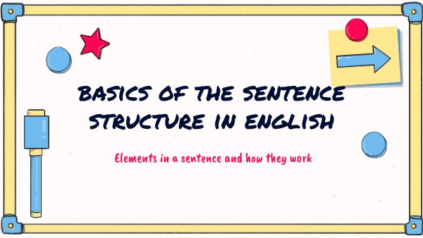 BASICS IN THE SENTENCE STRUCTURE IN ENGLISH | Genially