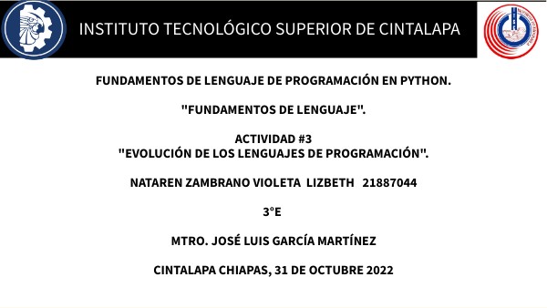 Evolución de los lenguajes de programación.