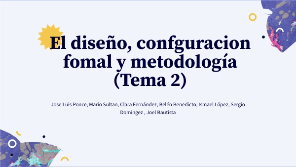 Diseño 2BACH (G2) | Genially