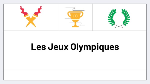 OLYMPIC GAMES PRESENTATION