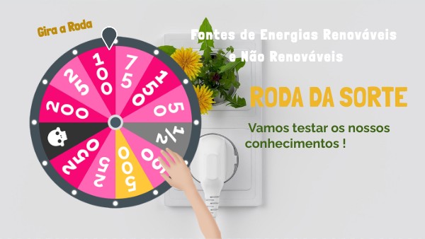 Roda da Sorte QUIZ - Energias Renováveis e Não Renováveis