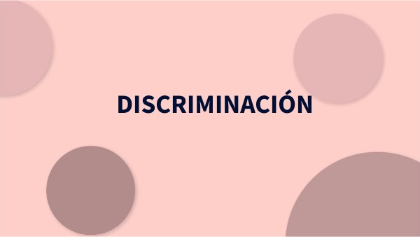 Discriminación