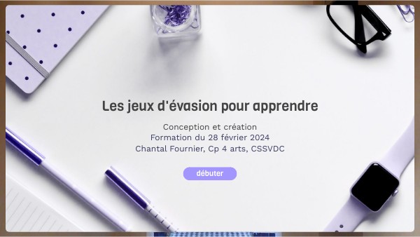 Formation jeu évasion