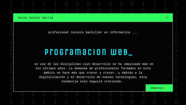 programación web | Genially