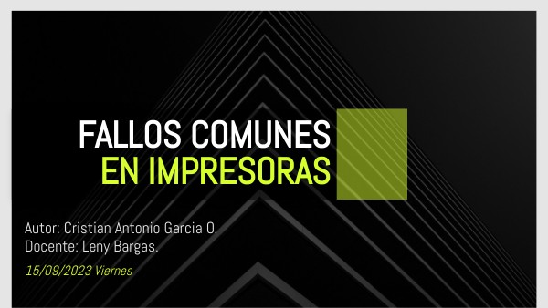 FALLOS COMUNES EN IMPRESORAS | Genially