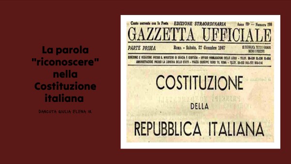 La parola riconoscere