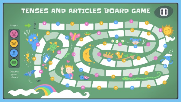 Tenses and Articles Board Game | Genially