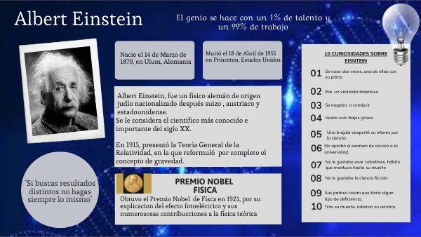 ALBERT EINSTEIN | Genially