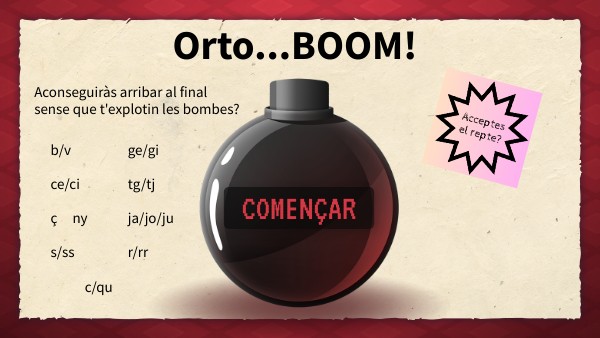 BOOM Ortografia 1. | Genially