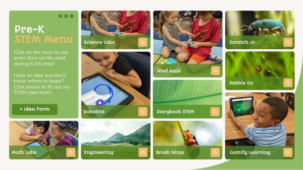 Pre-K STEM Menu