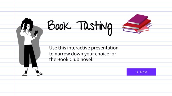 Book Tasting - Academic Reading | Genially