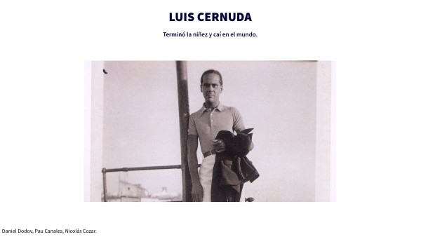 Luis Cernuda | Genially