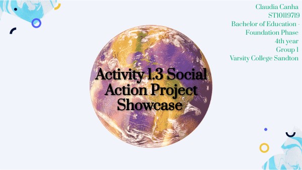 Social Action Project Showcase | Genially