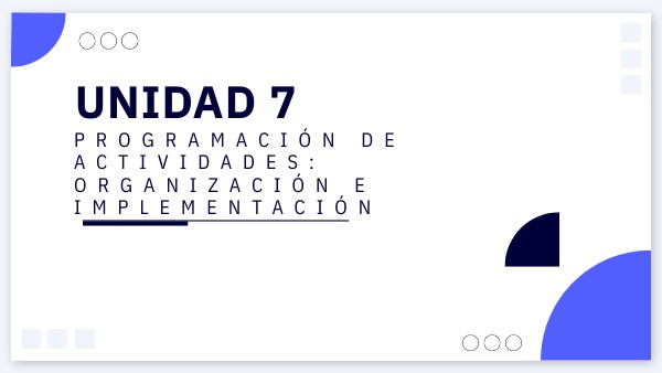 UD 7 UNIDADES DE PROGRAMACIÓN | Genially