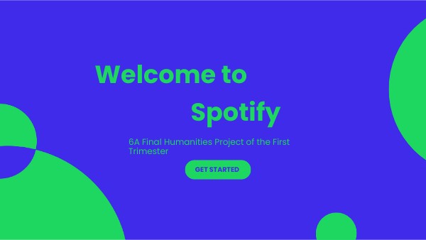 Spotify-Themed Template | Genially