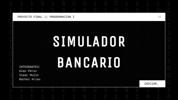 SIMULACION BANCARIA | Genially