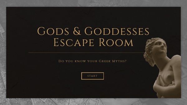 Gods & Goddesses - Escape Room | Genially