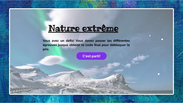 SCAPE ROOM LA MÉTÉO FLE | Genially