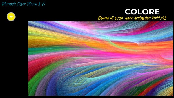 Elaborato Colori Ester Morandi | Genially