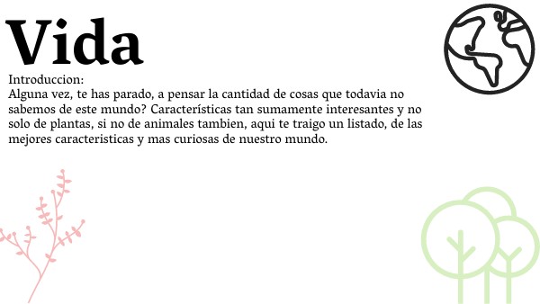 Vida | Genially
