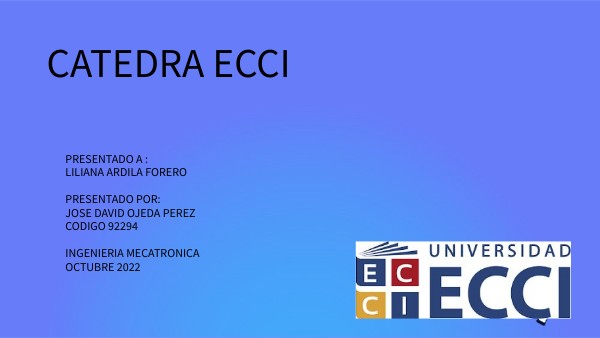 CATEDRA ECCI CORTE 3 | Genially