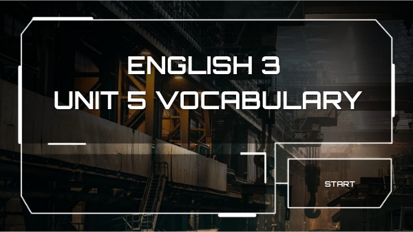 ENGLISH UNIT 5 VOCABULARY | Genially