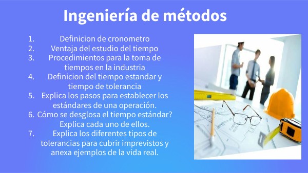 Ingeniería de métodos | Genially