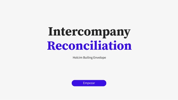 INTERCOMPANY RECONCILIATION | Genially