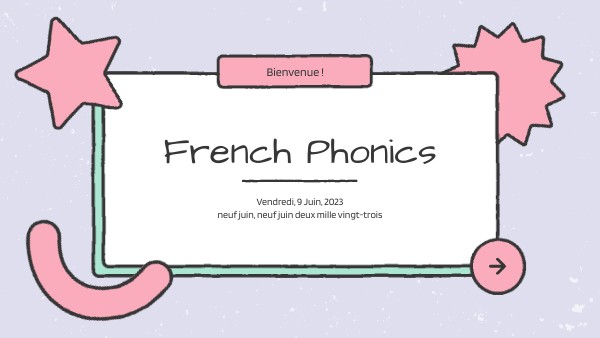 French Phonics - Class 1 | Genially