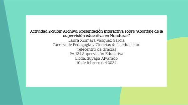 Supervisión Educativa | Genially