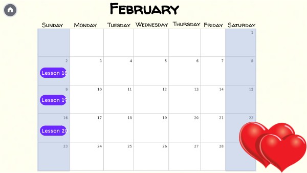 February Lessons | Genially