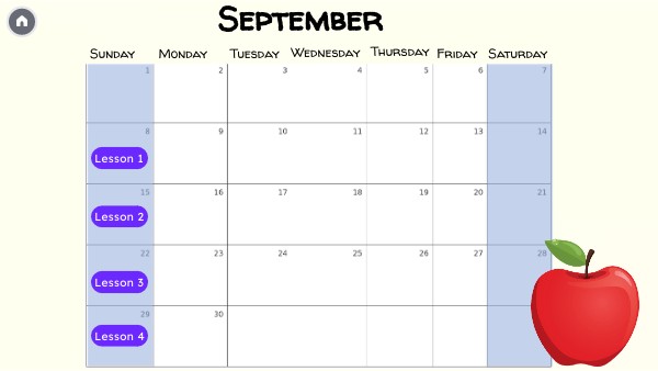 September Lessons | Genially