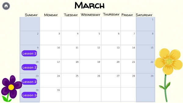 March Lessons | Genially