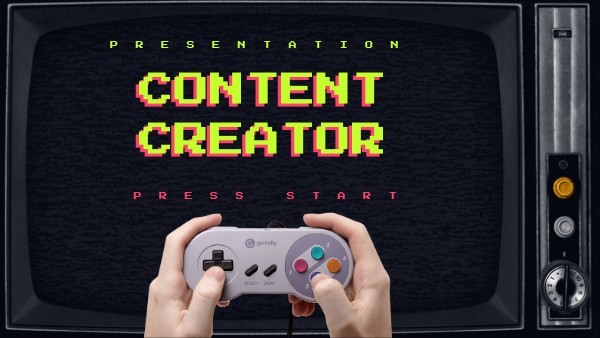 VIDEOGAME PRESENTATION Content Creator | Genially
